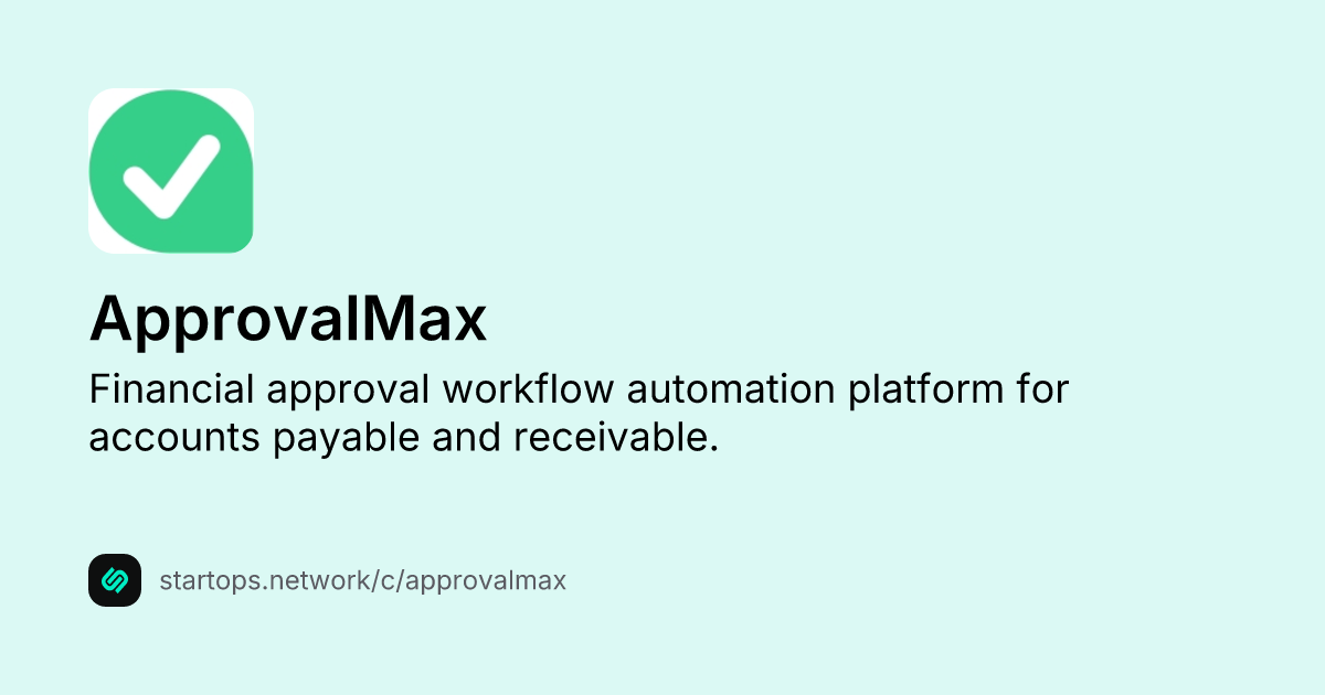 ApprovalMax · StartOps