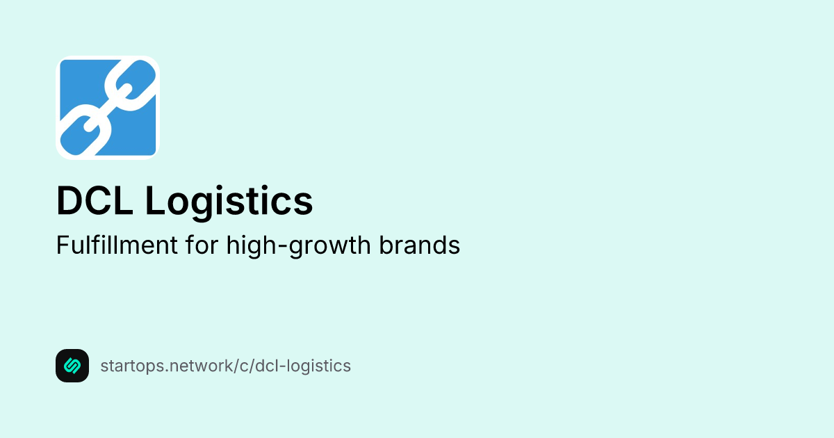 DCL Logistics · StartOps