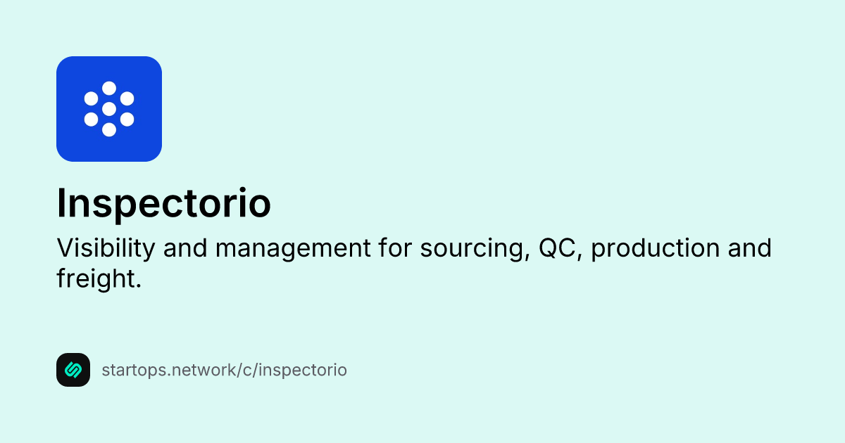 Inspectorio · StartOps