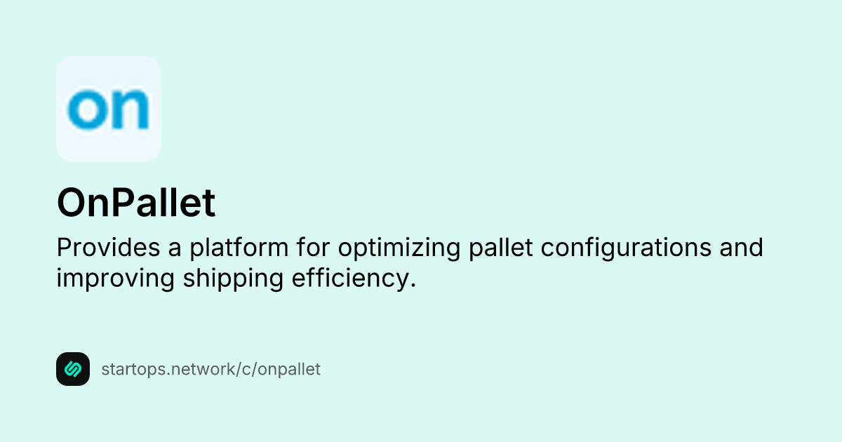 OnPallet · StartOps