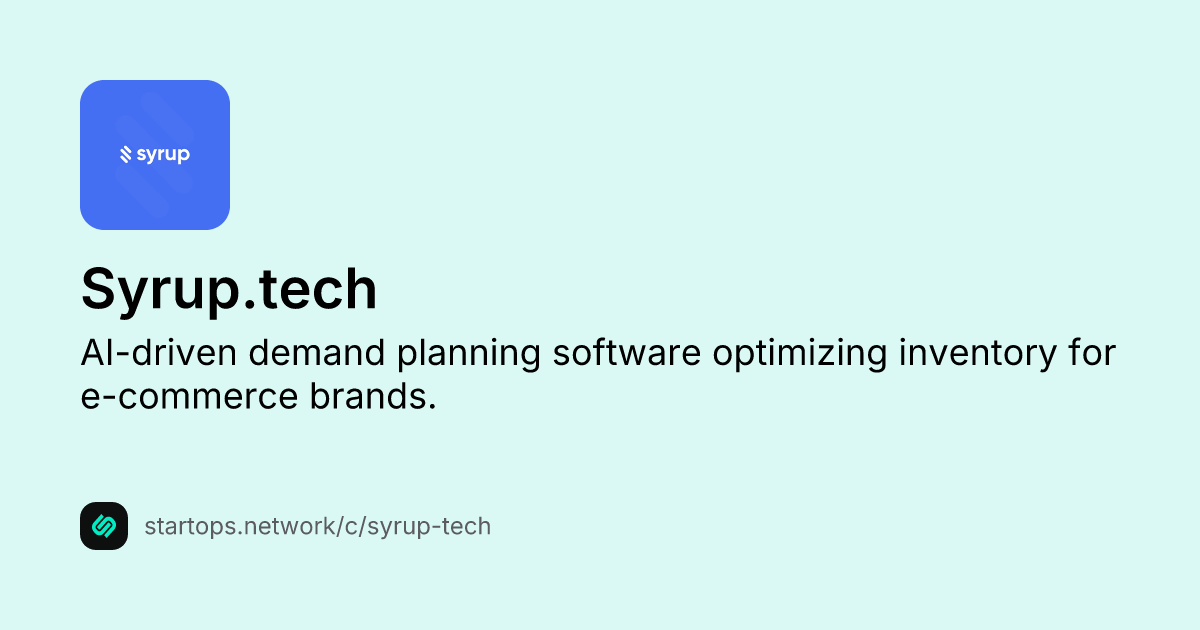 Syrup.tech · StartOps