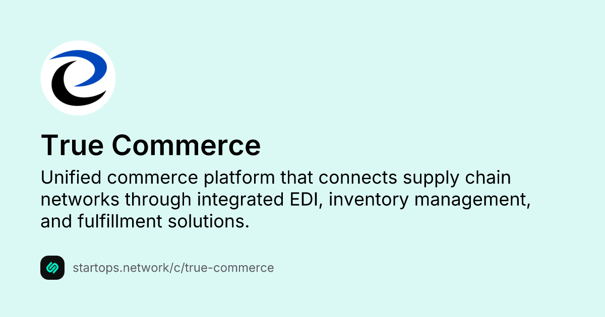 True Commerce · StartOps