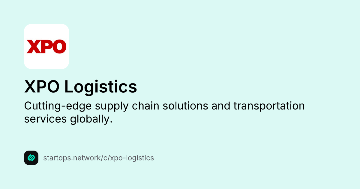 XPO Logistics · StartOps