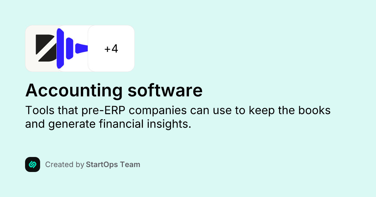 Accounting software · StartOps