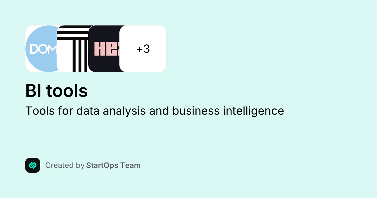 BI tools · StartOps