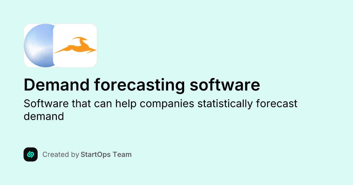Demand forecasting software · StartOps
