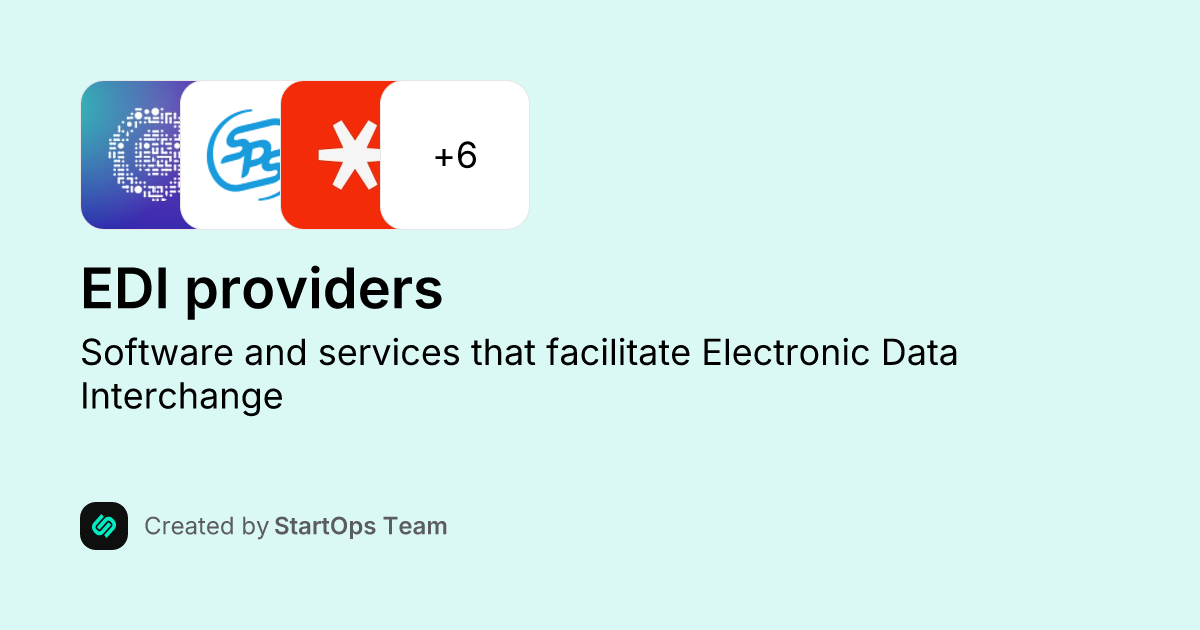 EDI providers · StartOps