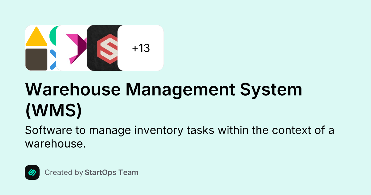 Warehouse Management System (WMS) · StartOps